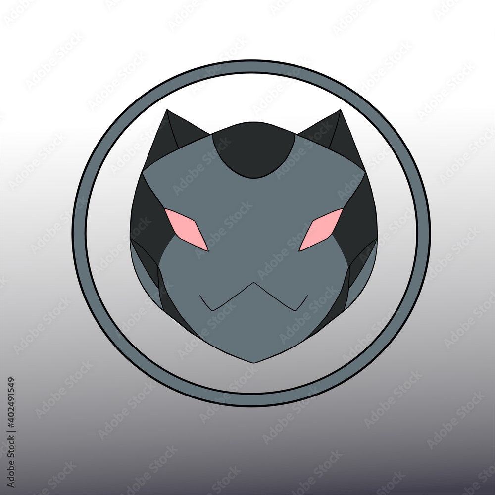 Anime style logo. background logo. Illustration. Stock Illustration ...