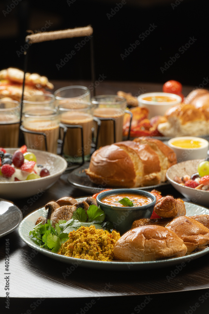 Indian Food - Traditional Breakfast set Stock Photo | Adobe Stock