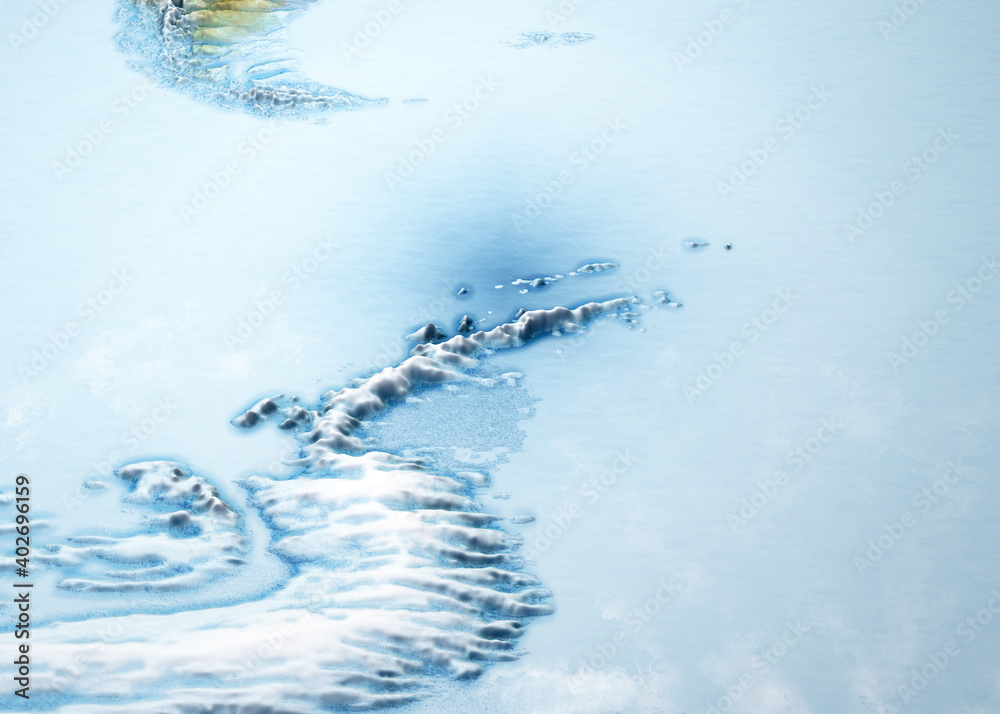 Antarctic Peninsula, climate change. Continent Antarctica. Geographical ...