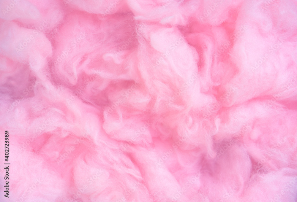 Pink cotton wool background, abstract fluffy soft color sweet ...