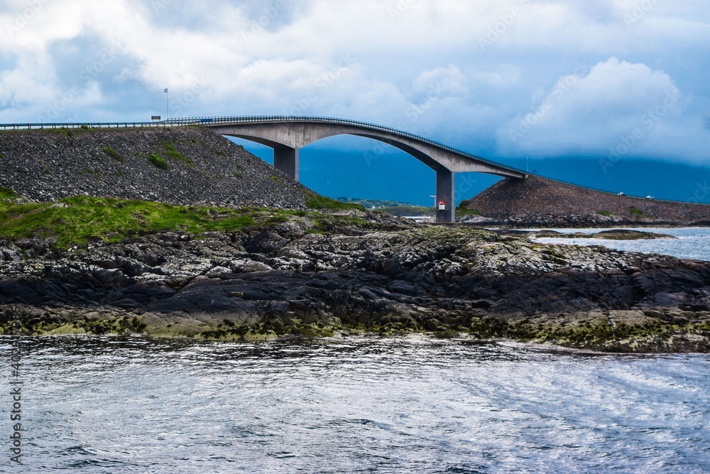 Storseisundet Bridge (Storseisundbrua) is the most famous and longest ...