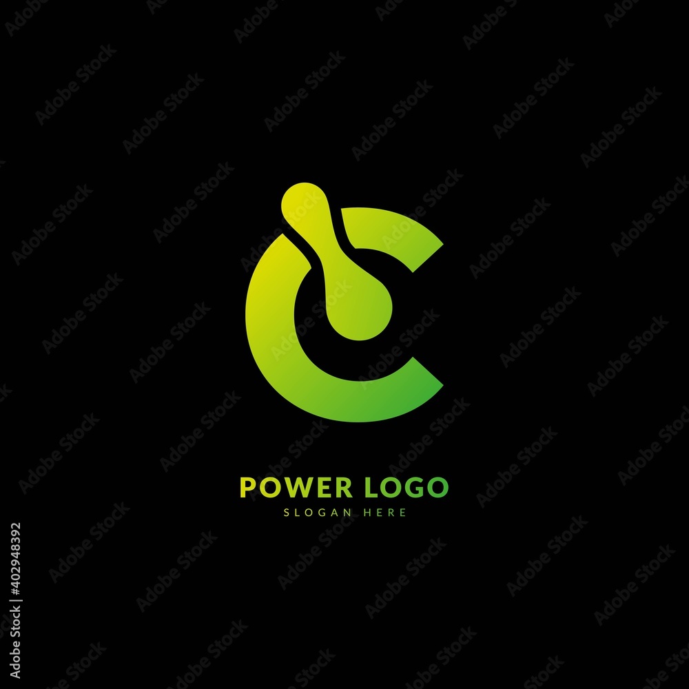 Letter C. Logo design for energy. Power energy logo design element fit ...