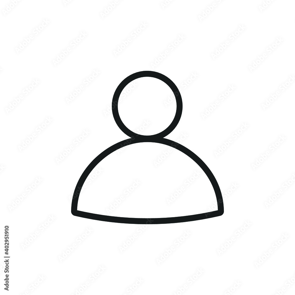 Editable login, User, Account Line Art Icon Using For Your Presentation ...