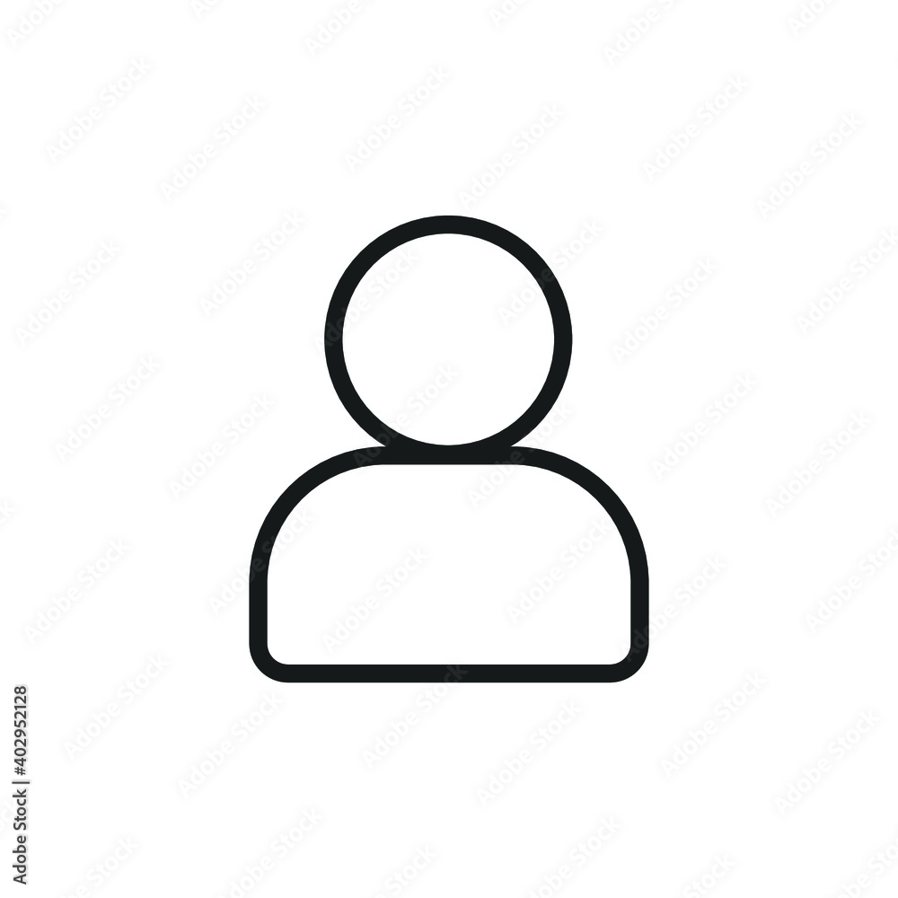 Editable login, User, Account Line Art Icon Using For Your Presentation ...