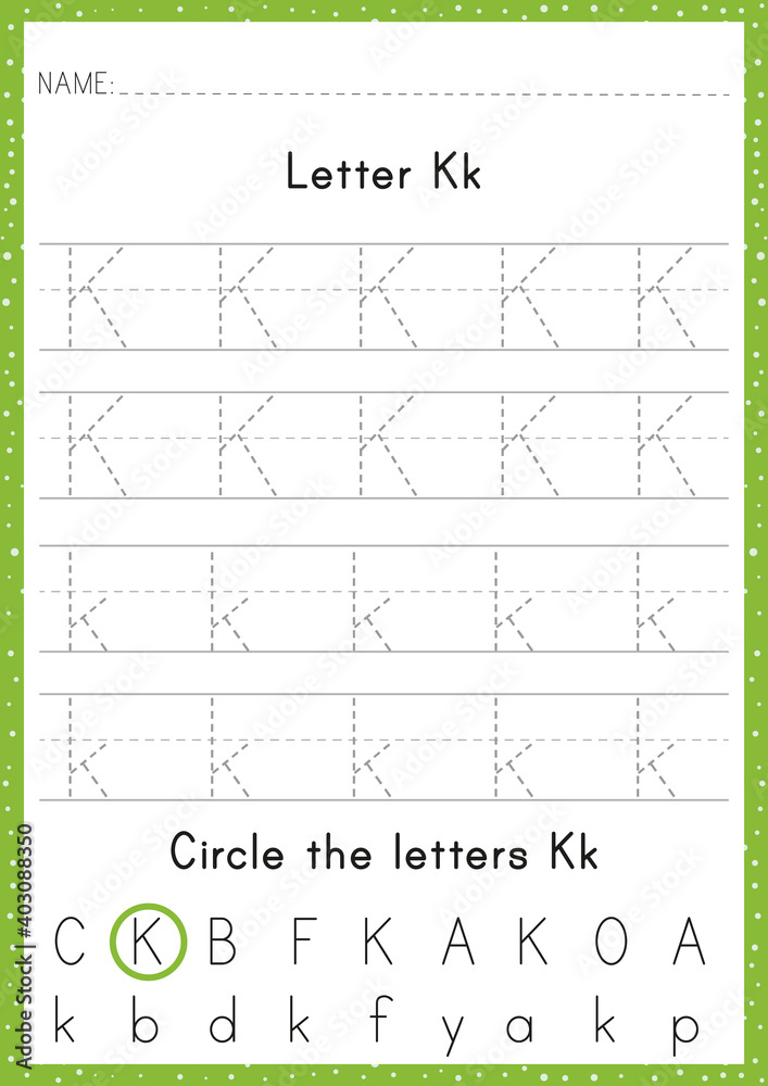 Alphabet Tracing Worksheet. Alphabet activity for pre schoolers and ...