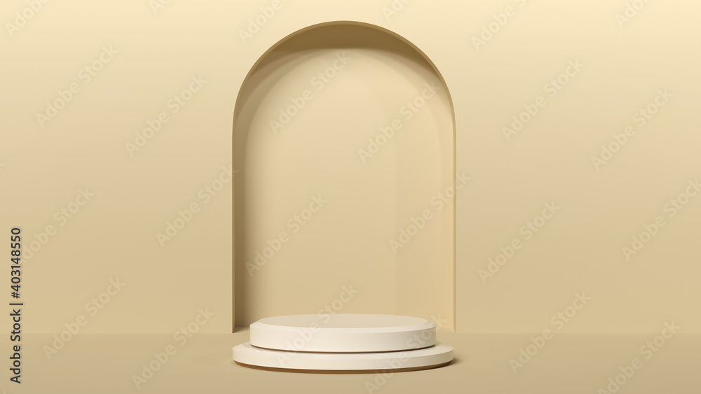 Minimal background, mock up with podium for product display,Abstract ...