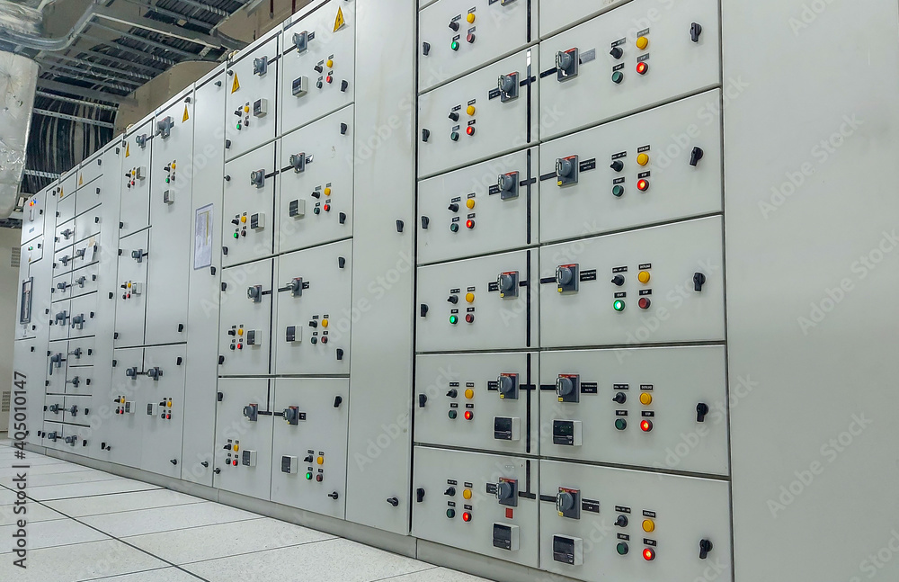 Photo Stock Electrical switch gear low Voltage motor control center ...