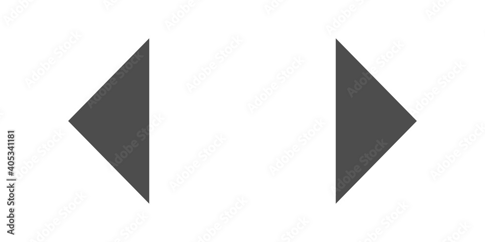 Icono retroceder y adelantar. Atrás y siguiente. Izquierda y derecha ...