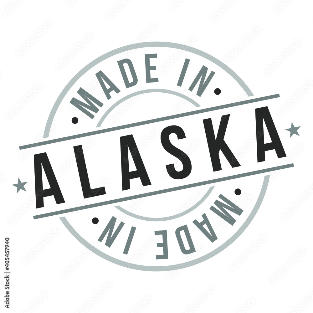Made in Alaska Stamp Logo Icon Symbol Design. Badge Seal Vector ...