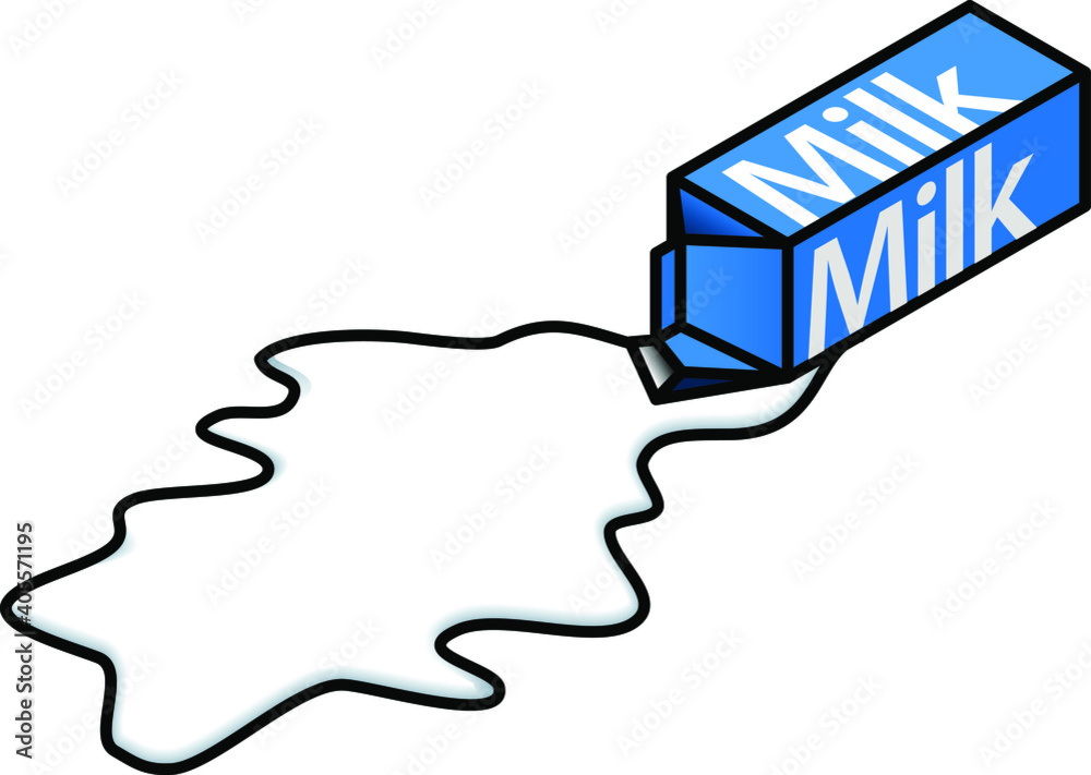Spilled Milk Clipart