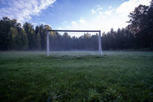 Early Morning Soccer Field Free Stock Photo - Public Domain Pictures