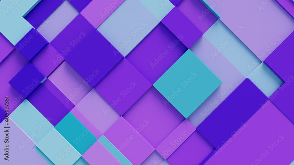 Multicolored tech background, with a geometric 3D structure. Clean ...