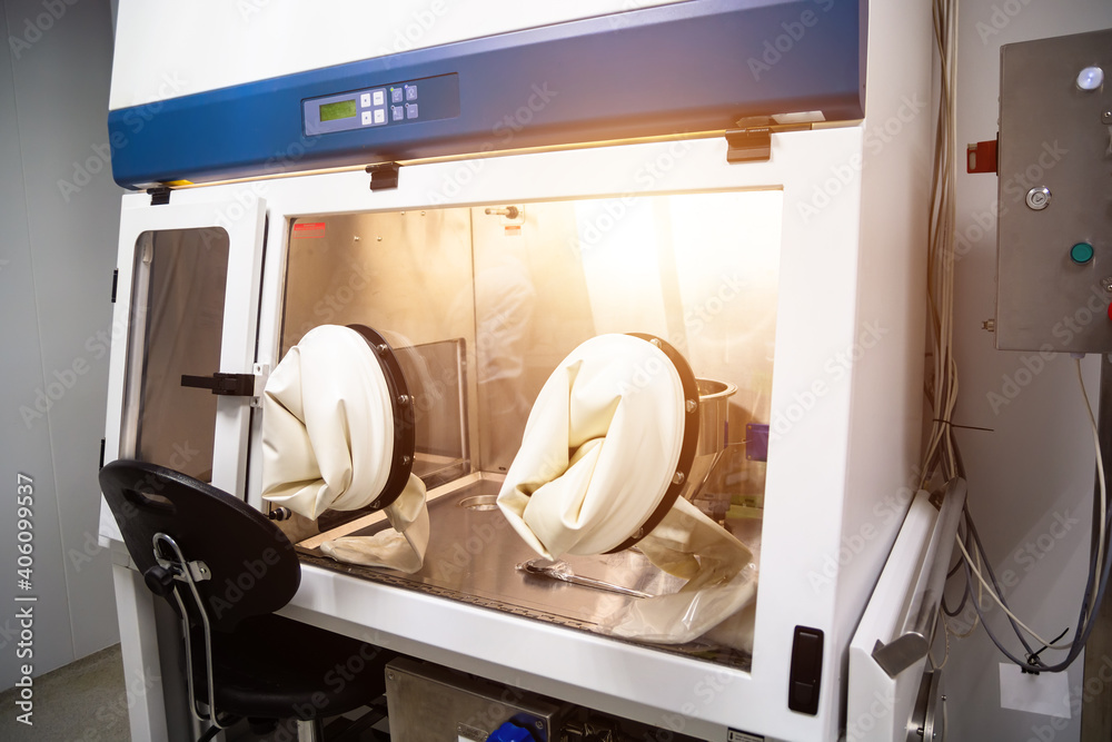 Laboratory isolator. Aseptic isolation system.Containment isolator ...
