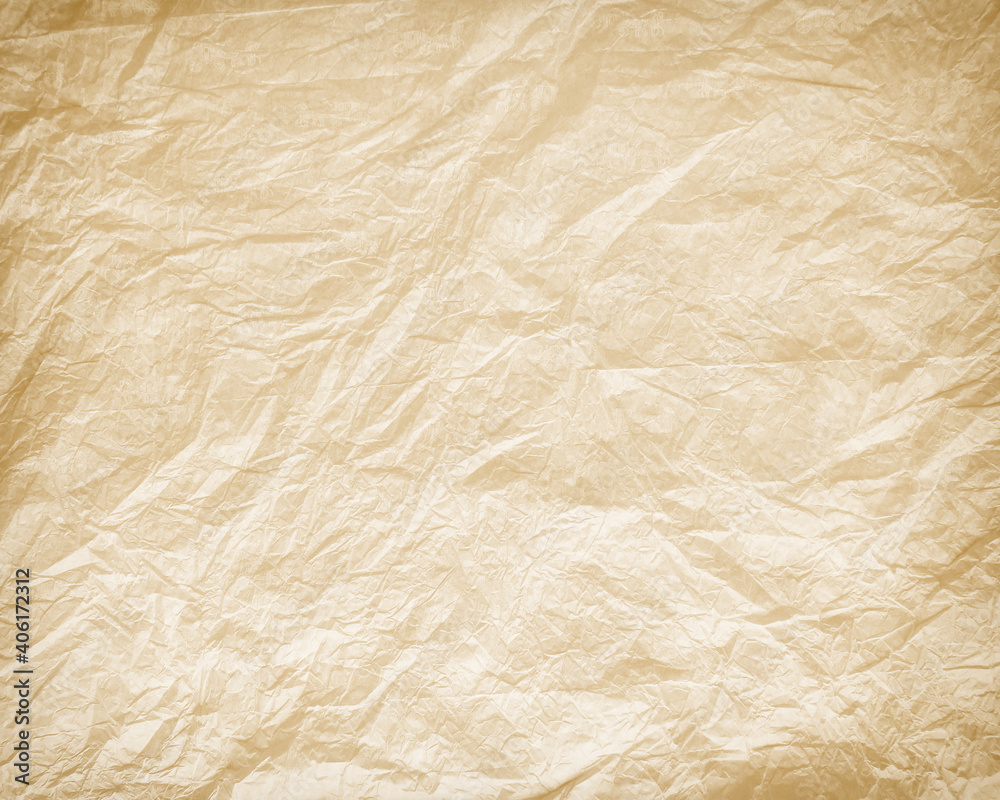 Worn, old, crumpled paper. Old Sepia photo. The background for the ...