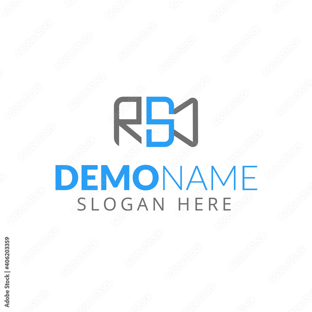 RS and camera logo design template. Letter RS Logo Alphabet Design Icon ...