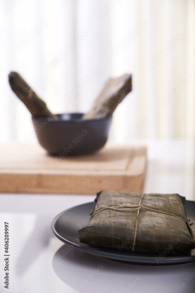 Typical dish of Peru known by the name of tamales, made with corn flour ...