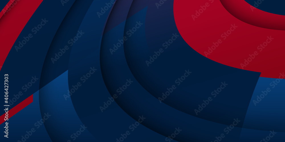 Illustration of abstract red and blue metallic with light ray and ...