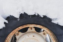 Rusty Tractor Wheel Free Stock Photo - Public Domain Pictures