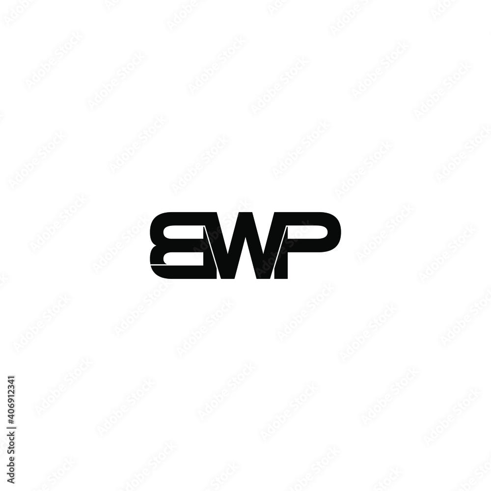 bwp letter original monogram logo design Stock Vector | Adobe Stock