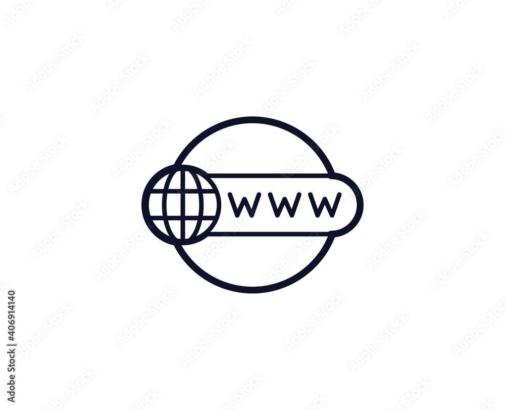 Safe internet icon. Bar black line sign. Premium quality graphic design ...