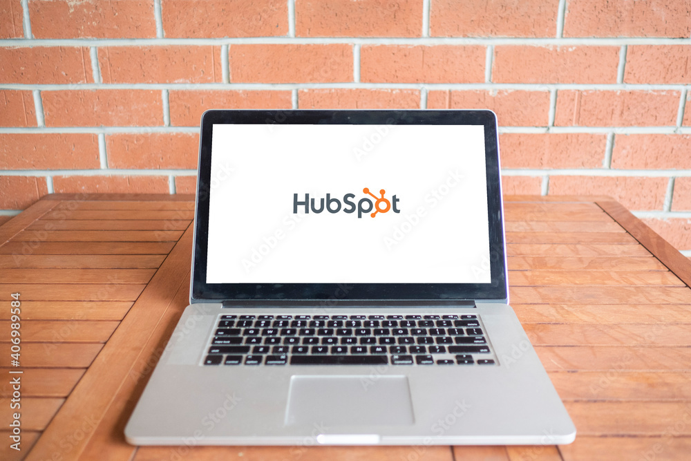 HubSpot logo editorial illustrative Stock Photo | Adobe Stock