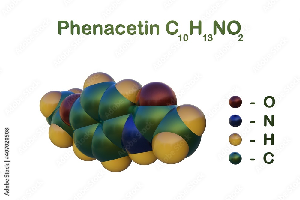 Structural chemical formula and space-filling molecular model of ...