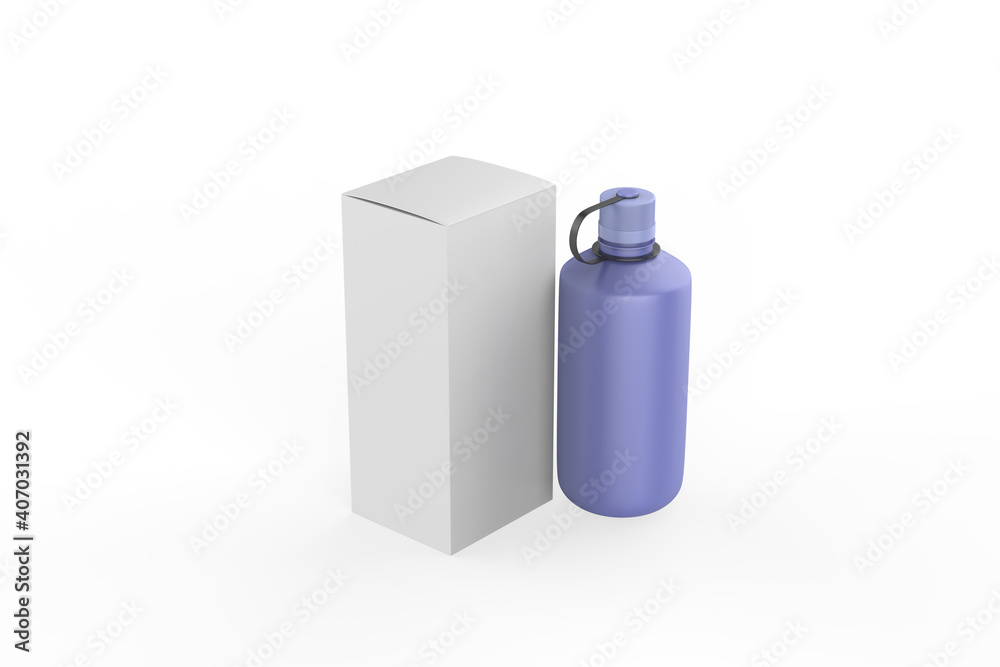 realistic mockup bottle for drinks. Universal for different volumes m ...
