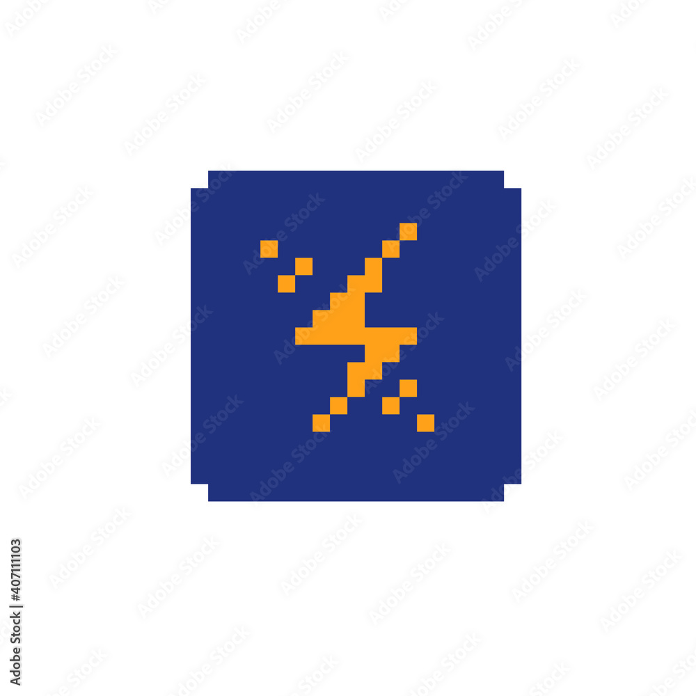 Vector de Stock Electricity icon. Flash lightning. High voltage logo ...