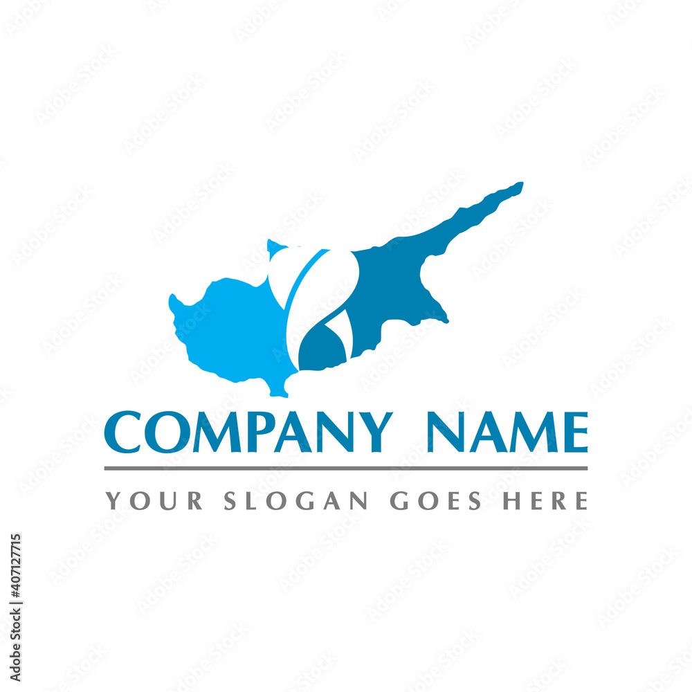 cyprus map and teeth dental care symbol logo vector Stock Vector ...