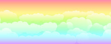Clouds And Rainbow Pattern Free Stock Photo - Public Domain Pictures