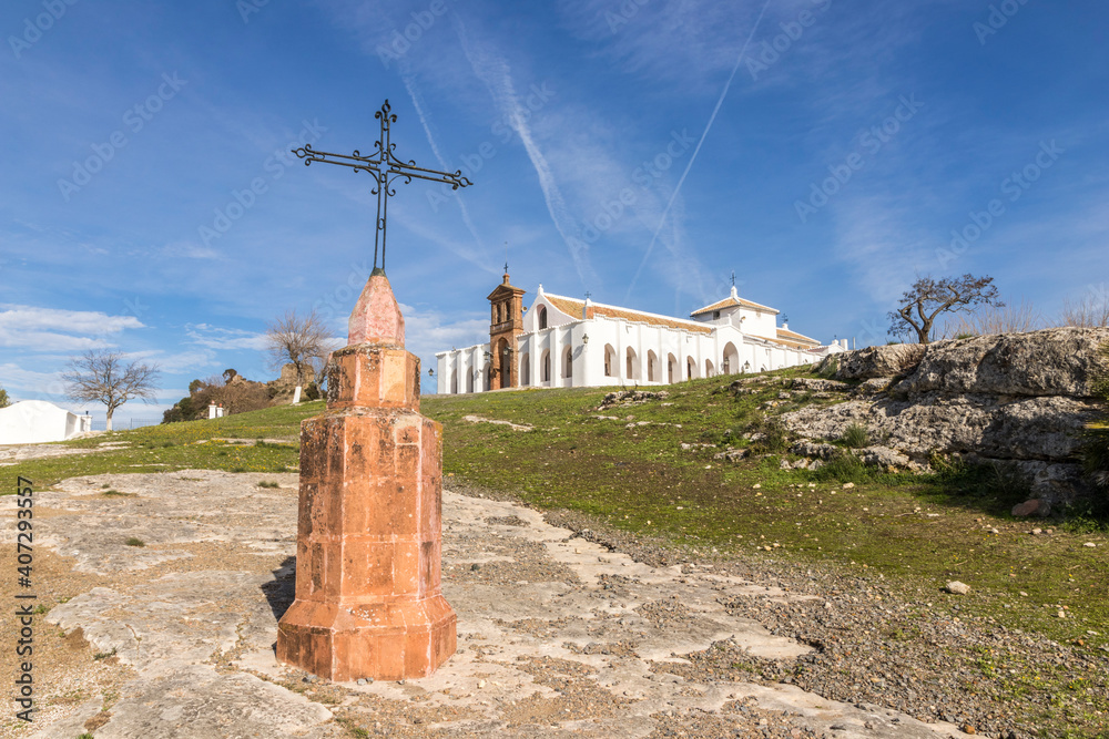 Lora del Rio, Spain. The Shrine of Setefilla, a Roman Catholic ...