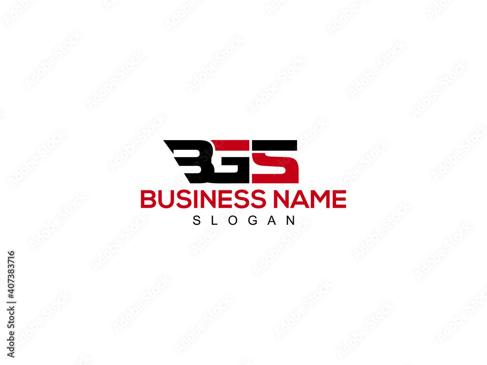 BGS Letter Type logo image Stock Vector | Adobe Stock
