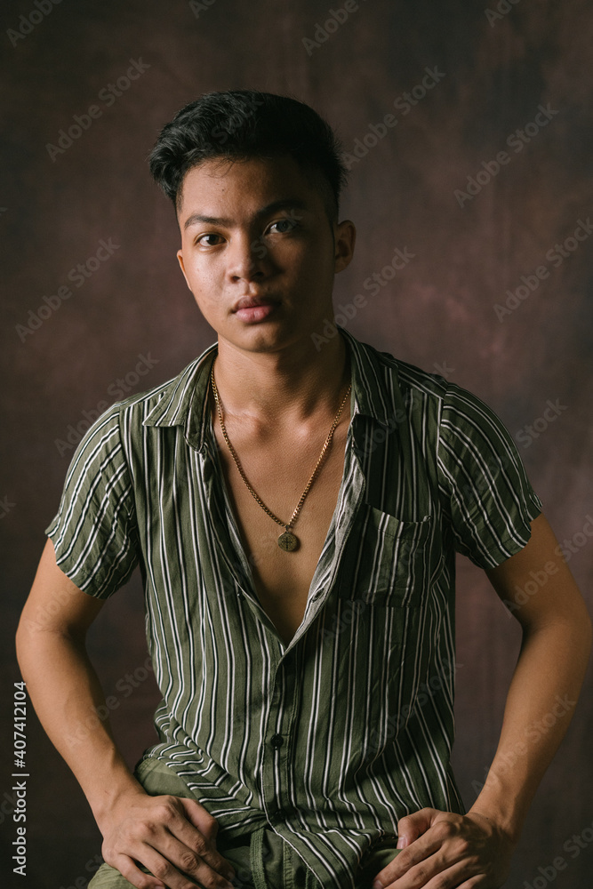 Amazing Portrait Shot a Handsome Filipino Male Model in the Philippines ...