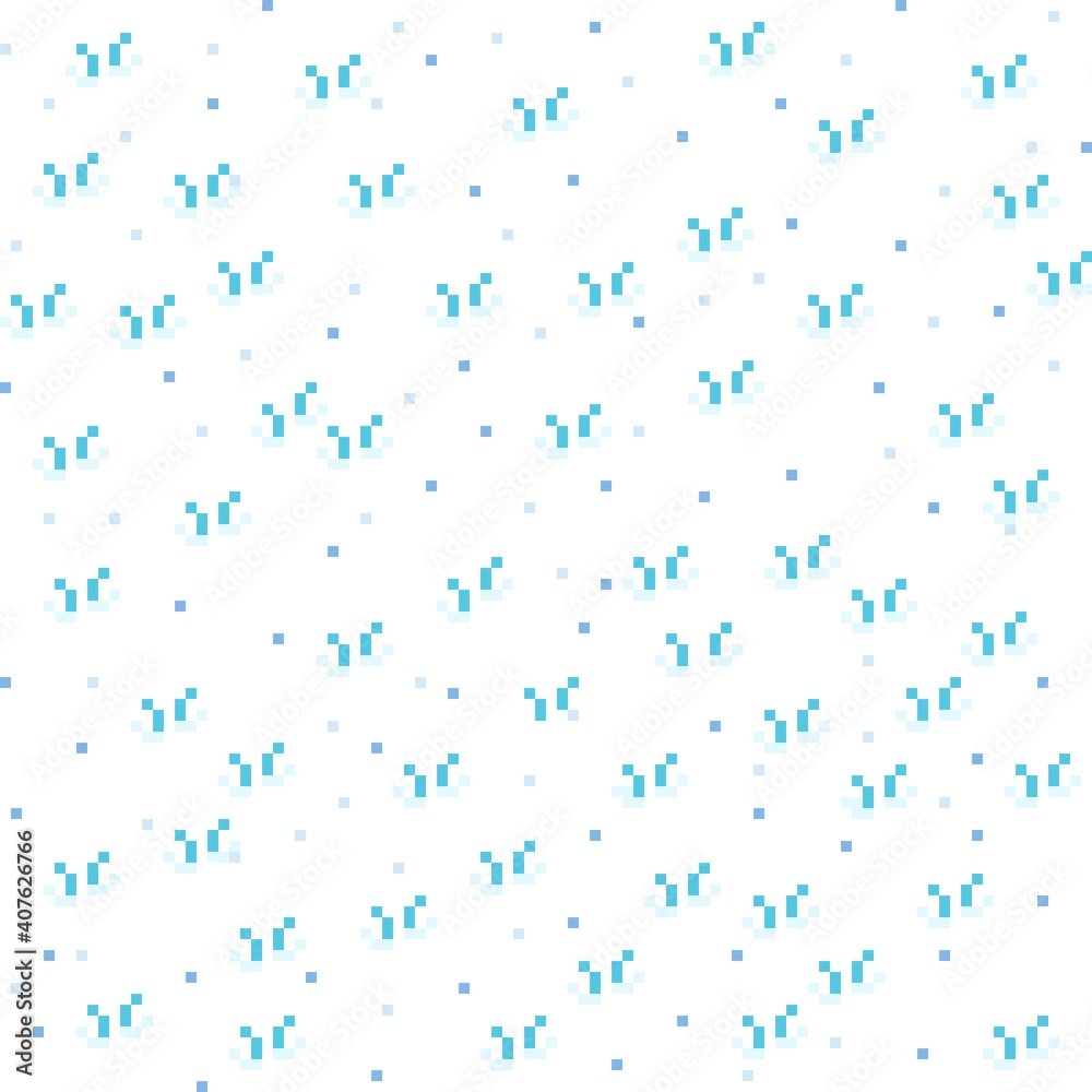 Winter ground texture pixel art. Vector background. Snow texture pixel ...