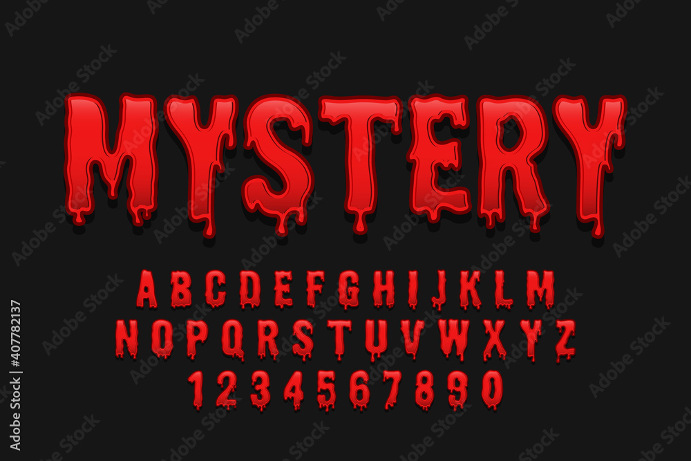 decorative mystery Font and Alphabet Stock Vector | Adobe Stock
