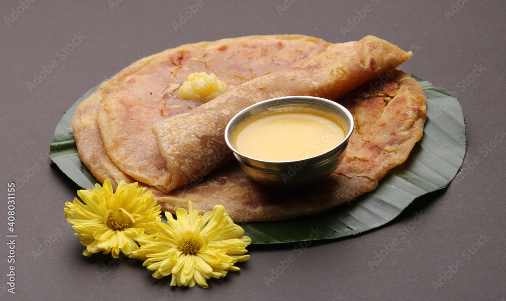 Puran Poli, also known as Holige, is an Indian sweet flatbread from ...