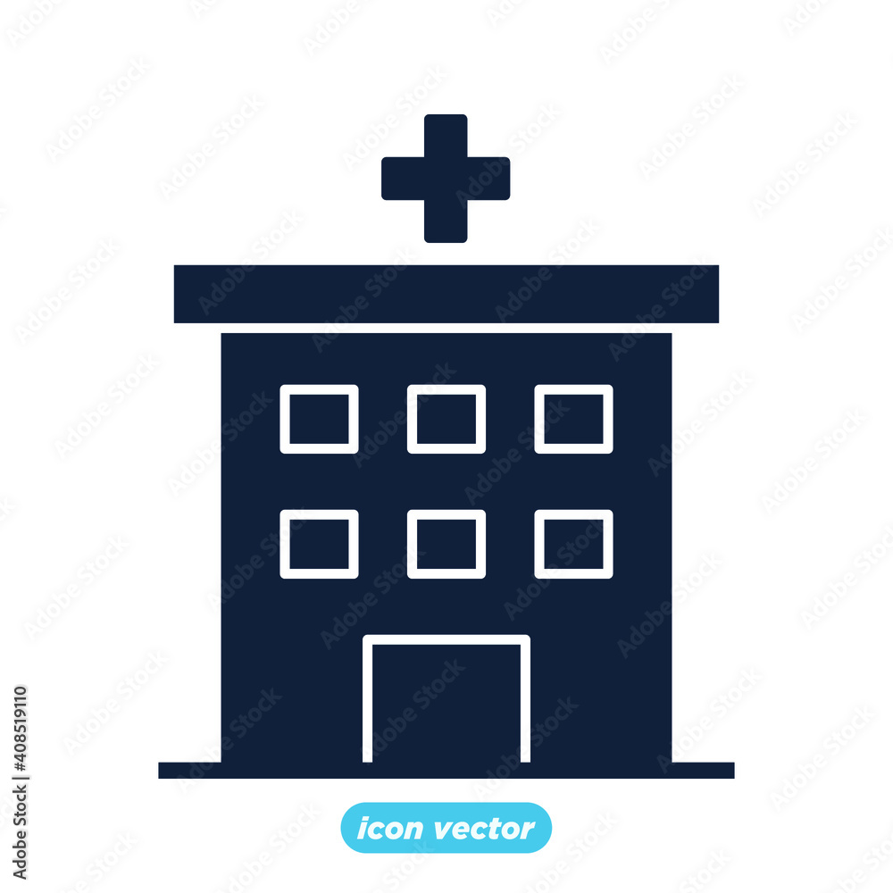 hospital building icon template color editable. hospital building ...