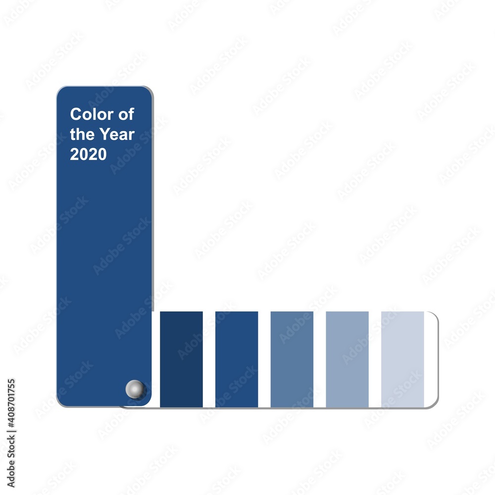 Color of the Year 2020, Classic Blue, trend colour palette sample ...