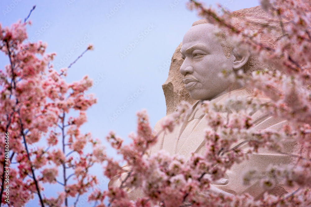 WASHINGTON - APRIL 8, 2015: The memorial to the civil rights leader ...