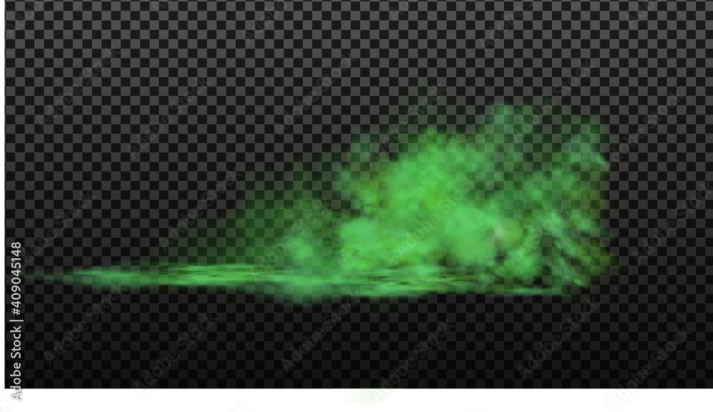 Green stink bad smell, smoke or poison gases,chemical toxic vapour ...