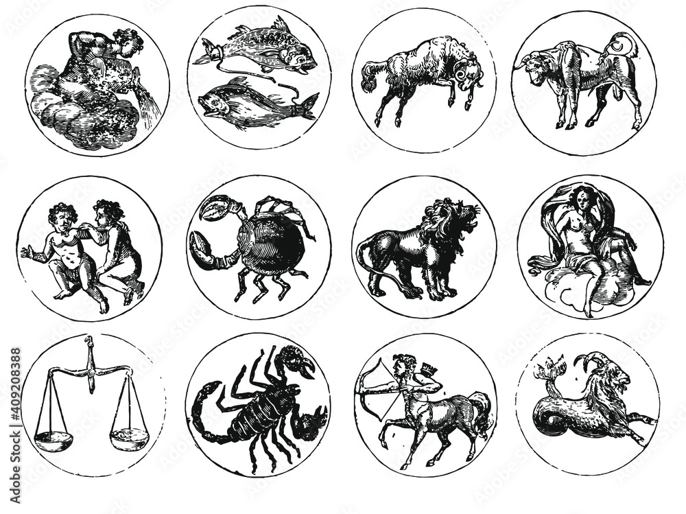Zodiac signs vintage 60 photos - Astrologytoyou.com