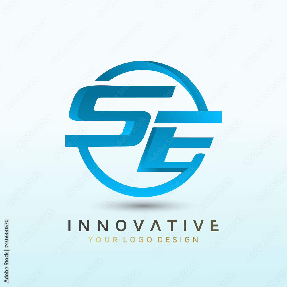 Letter SE vector logo design template idea and inspiration Stock Vector ...