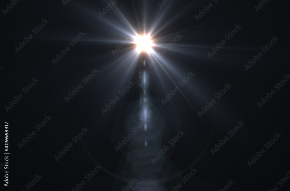 lens flares for photography and anamorphic lens flare Stock Photo ...