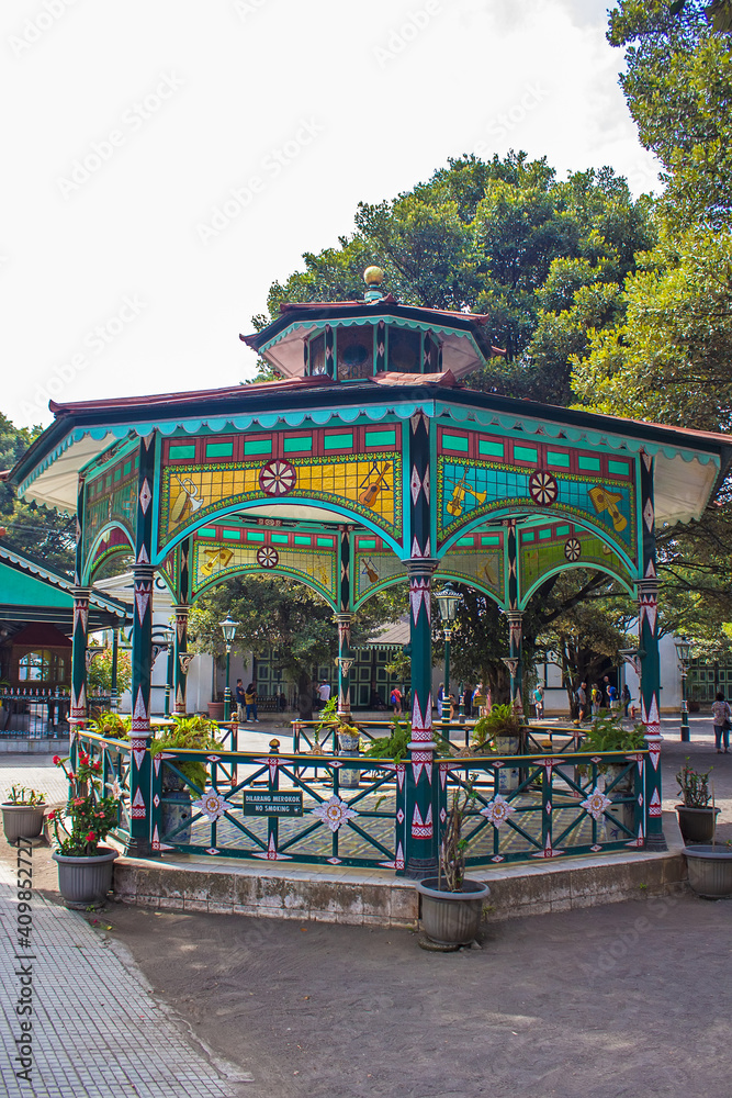 Territory of Kraton Palace, the royal grand palace in Yogyakarta ...