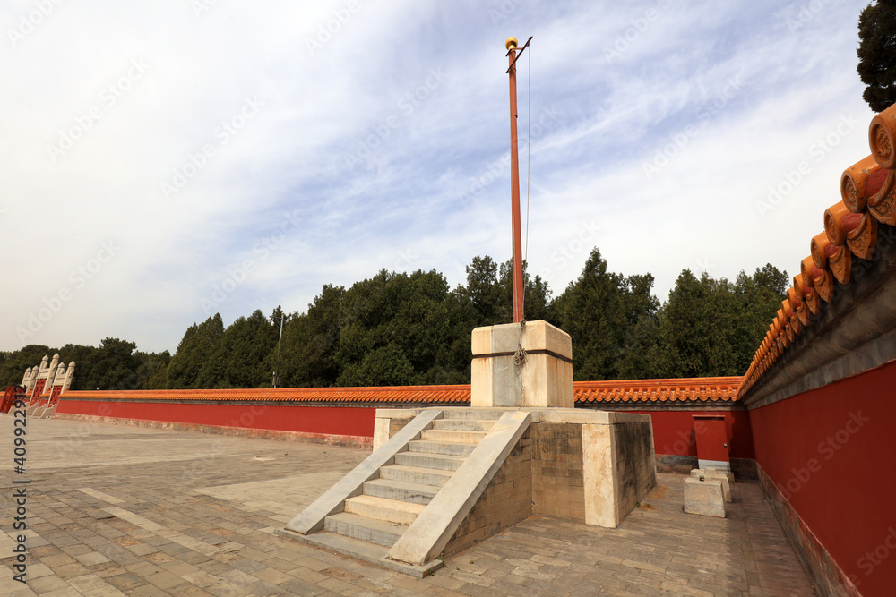 Foto de Stock Scenery of sacrificial architecture in ancient China in ...