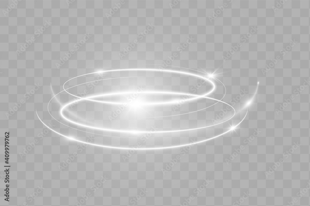 Shimmering waves with light effect isolated on transparent background ...