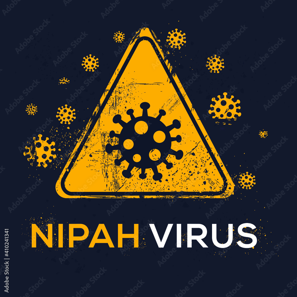Stock-Vektorgrafik „Warning sign (Nipah virus), vector illustration ...