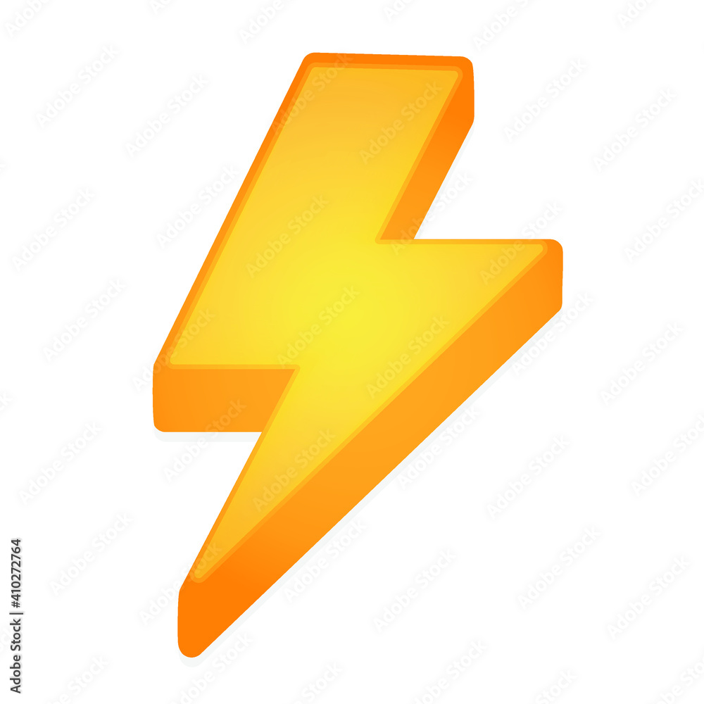 Image vectorielle Stock icon, electric, flash, thunderbolt, bolt ...
