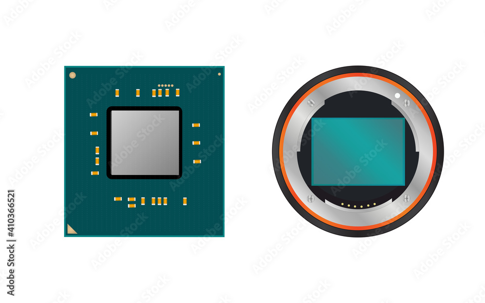Realistic CPU ,Processorof and DSLR-Mirrorless Full-Frame Digital ...