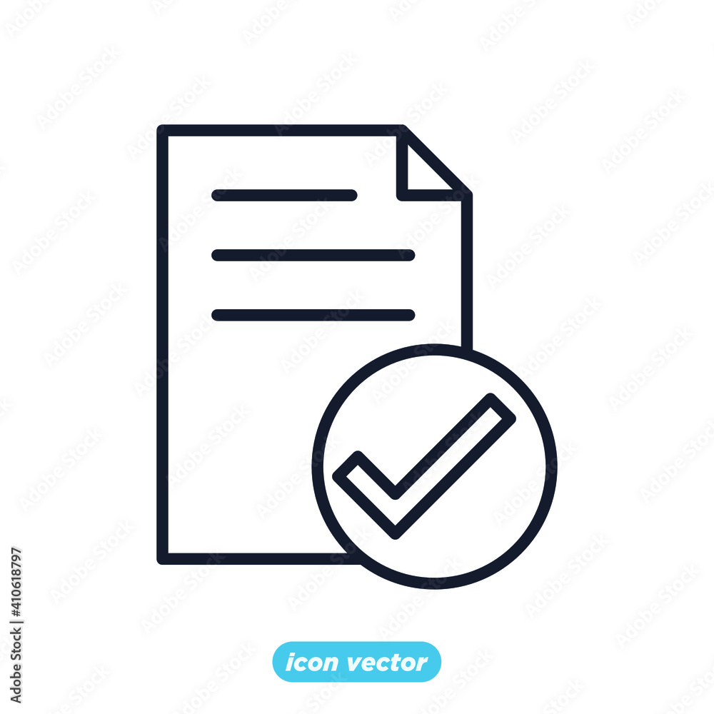 approvement icon. business quality check symbol template for graphic ...